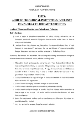 PRINCIPLES AND PRACTICE OF AUDITING. | PDF