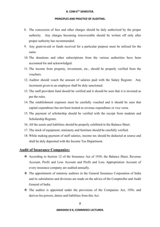 PRINCIPLES AND PRACTICE OF AUDITING. | PDF