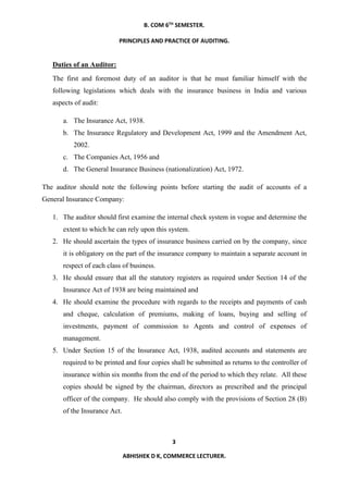 PRINCIPLES AND PRACTICE OF AUDITING. | PDF
