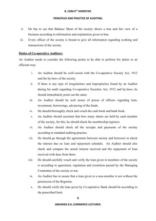 PRINCIPLES AND PRACTICE OF AUDITING. | PDF