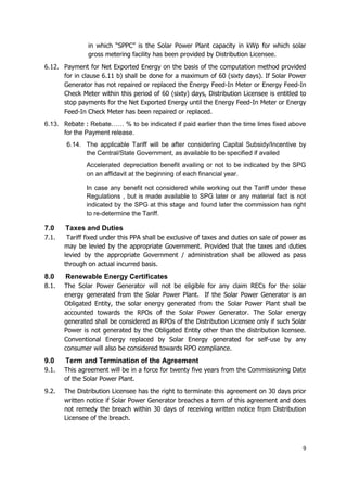 Ppa agreement draft | PDF