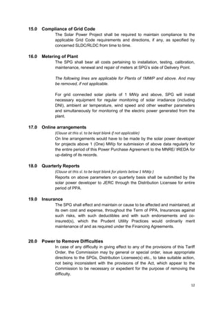 Ppa agreement draft | PDF