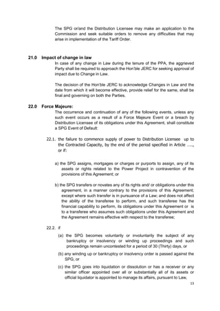 Ppa agreement draft | PDF