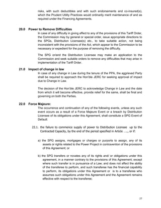 Ppa agreement draft | PDF