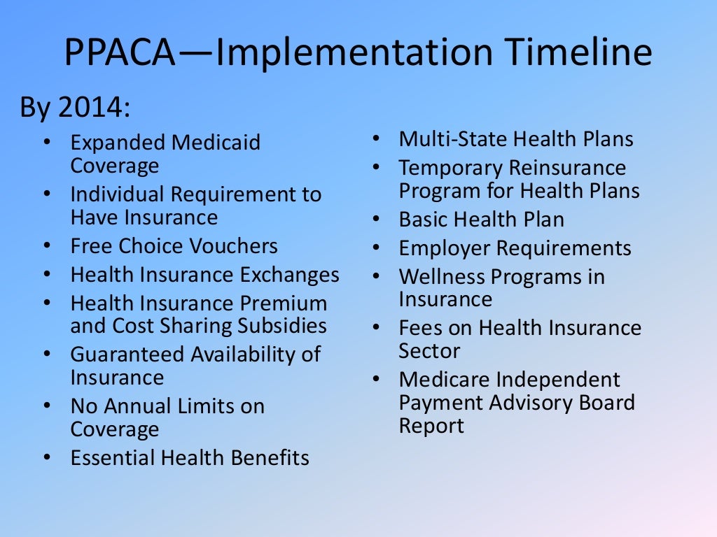 PPACA presentation