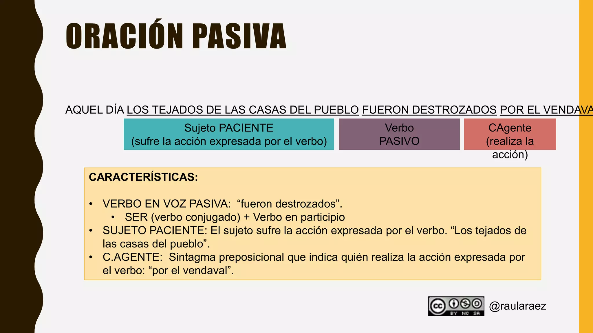 01 Oración activa, pasiva y pasiva refleja | PPTX