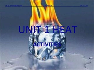 2º ESO PP ACTIVITIES HEAT | PPT | Chemistry | Science