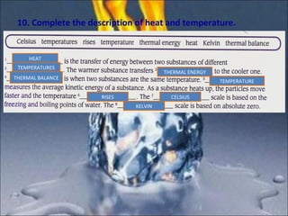 2º ESO PP ACTIVITIES HEAT | PPT | Chemistry | Science