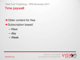 Content Paywall Strategies | PPTX | Technology & Computing