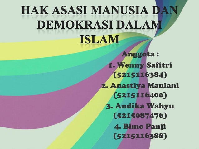 HAM dan Demokrasi dalam Islam | PPT
