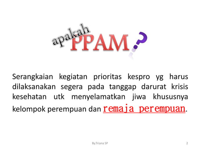 PPAM remaja | PPT
