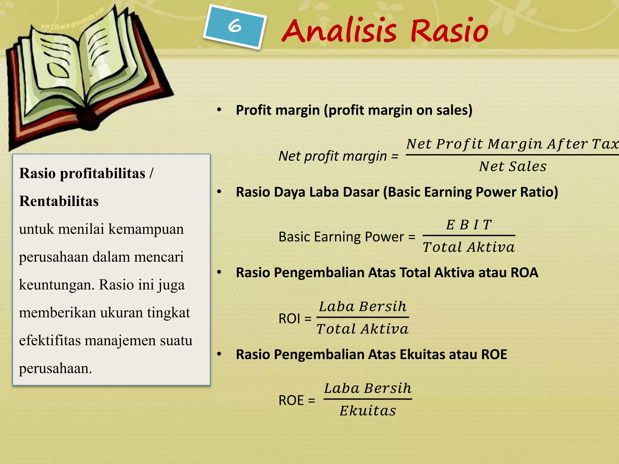 Analisa Laporan Keuangan | PPTX