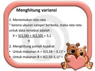analisis varians | PPTX