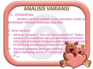 analisis varians | PPTX