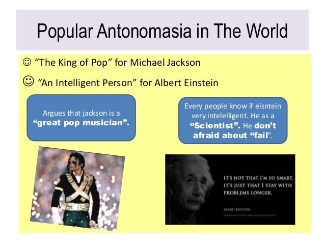 Antonomasia Definicion