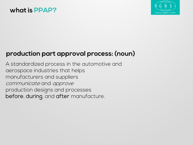 PPAP 101: What You Should Know About PPAP | PDF