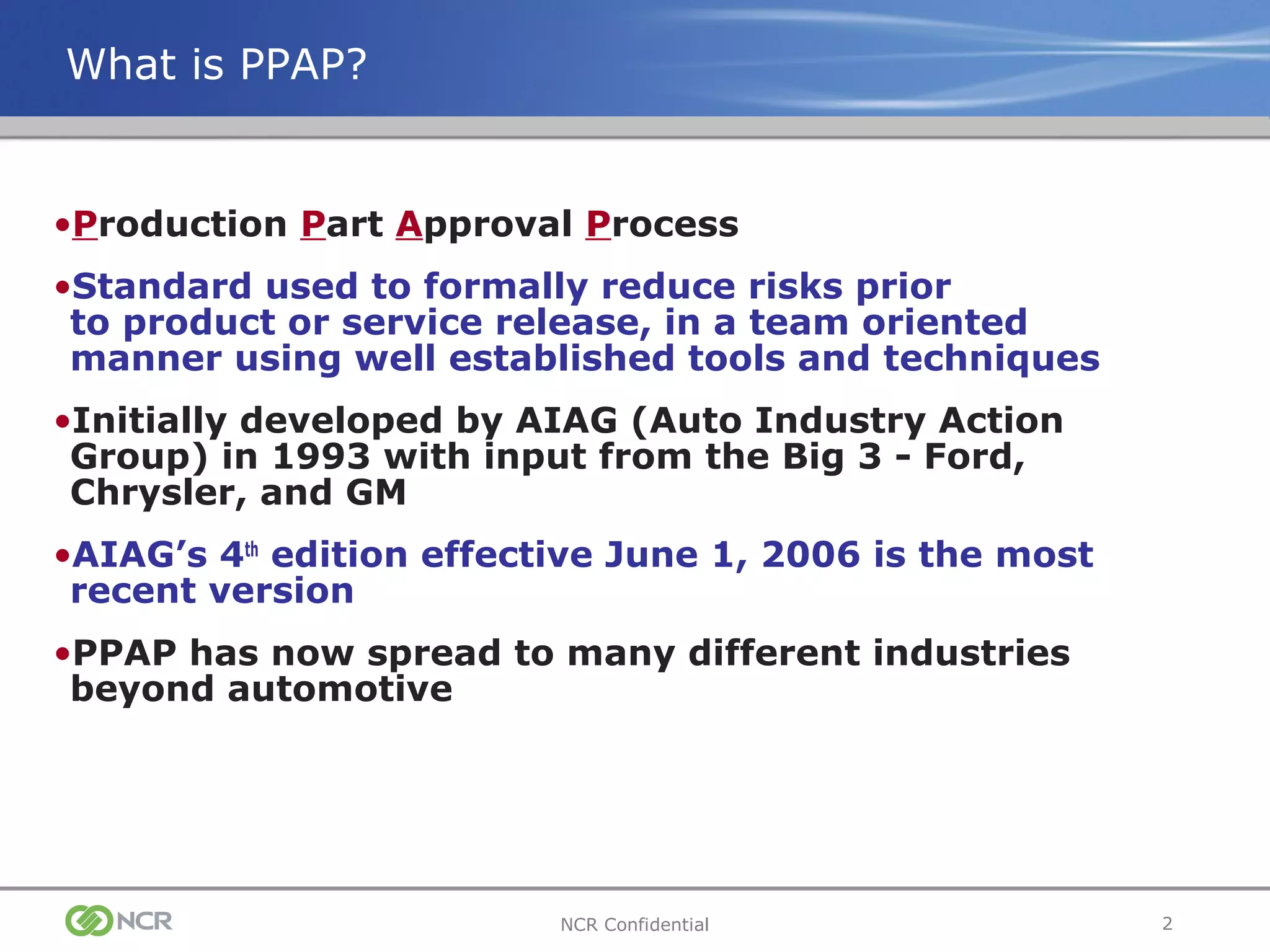 Ppap training-presentation | PPT