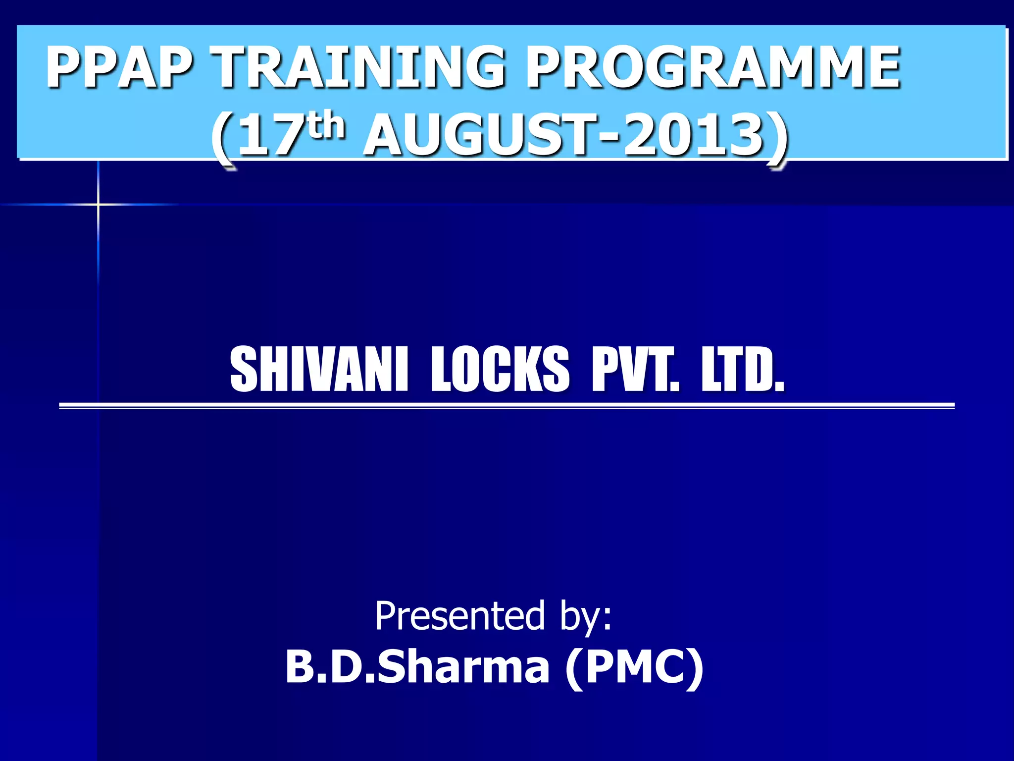 Ppap training presentation | PPT