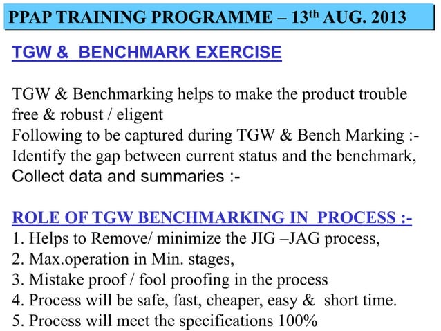 Ppap training presentation | PPT