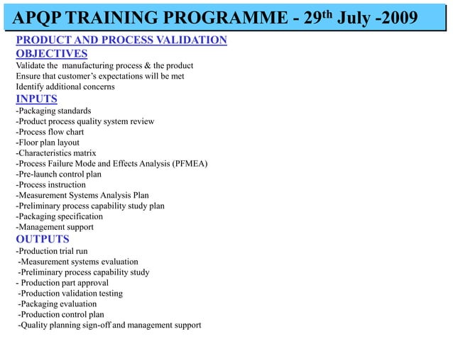 Ppap training presentation | PPT