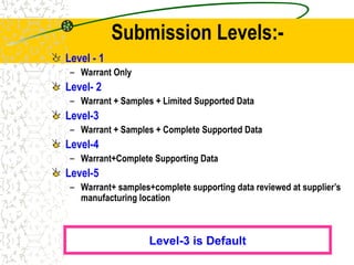 PPAP production parts approval process PPAP | PPT