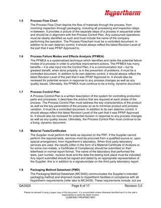 Ppap manual qa3525 3.0 | PDF