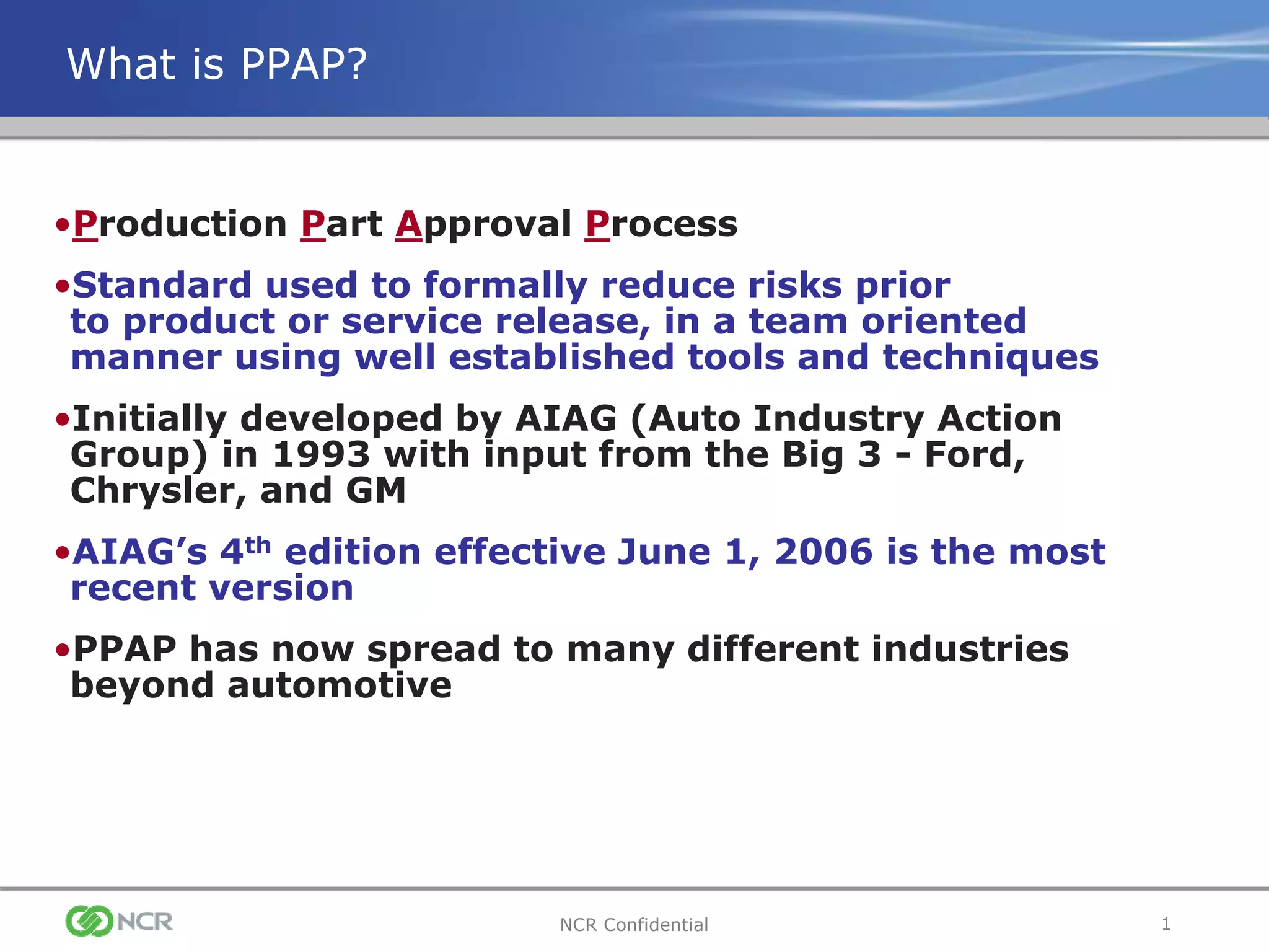 Ppap training ppt | PPT