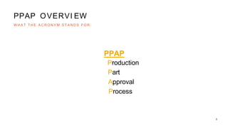 PPAP TRAINING Quality Learning Education PPT | PDF