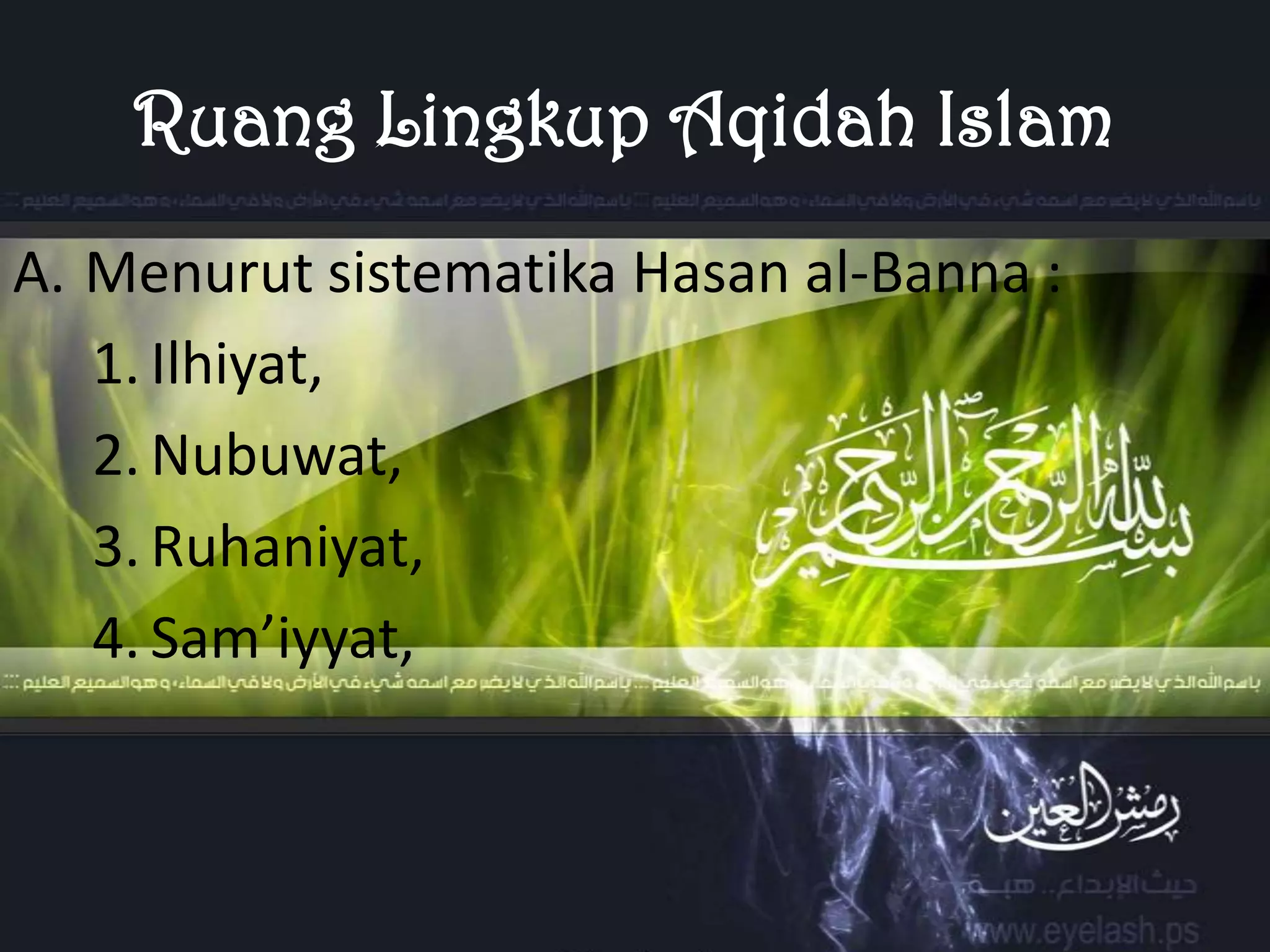 Aqidah ppt | PPTX