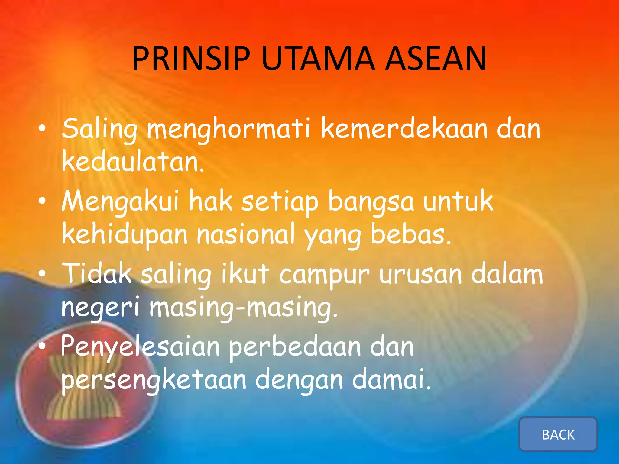Powerpoint style tentang ASEAN - Ilmu Pengetahuan Sosial | PPTX