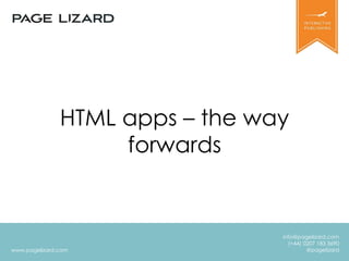 PPA Tech Talk: HTML apps | PPT