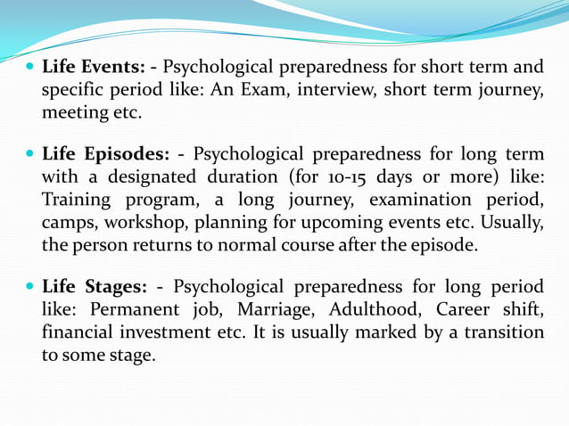 Psychological Preparedness Test Battery | PPTX