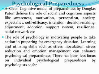 Psychological Preparedness Test Battery | PPTX