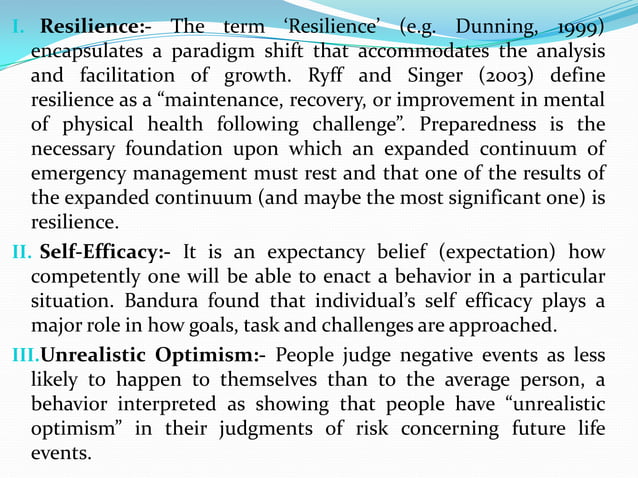 Psychological Preparedness Test Battery | PPTX