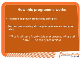 Personal Productivity Breakthrough - The What And The How | PPTX