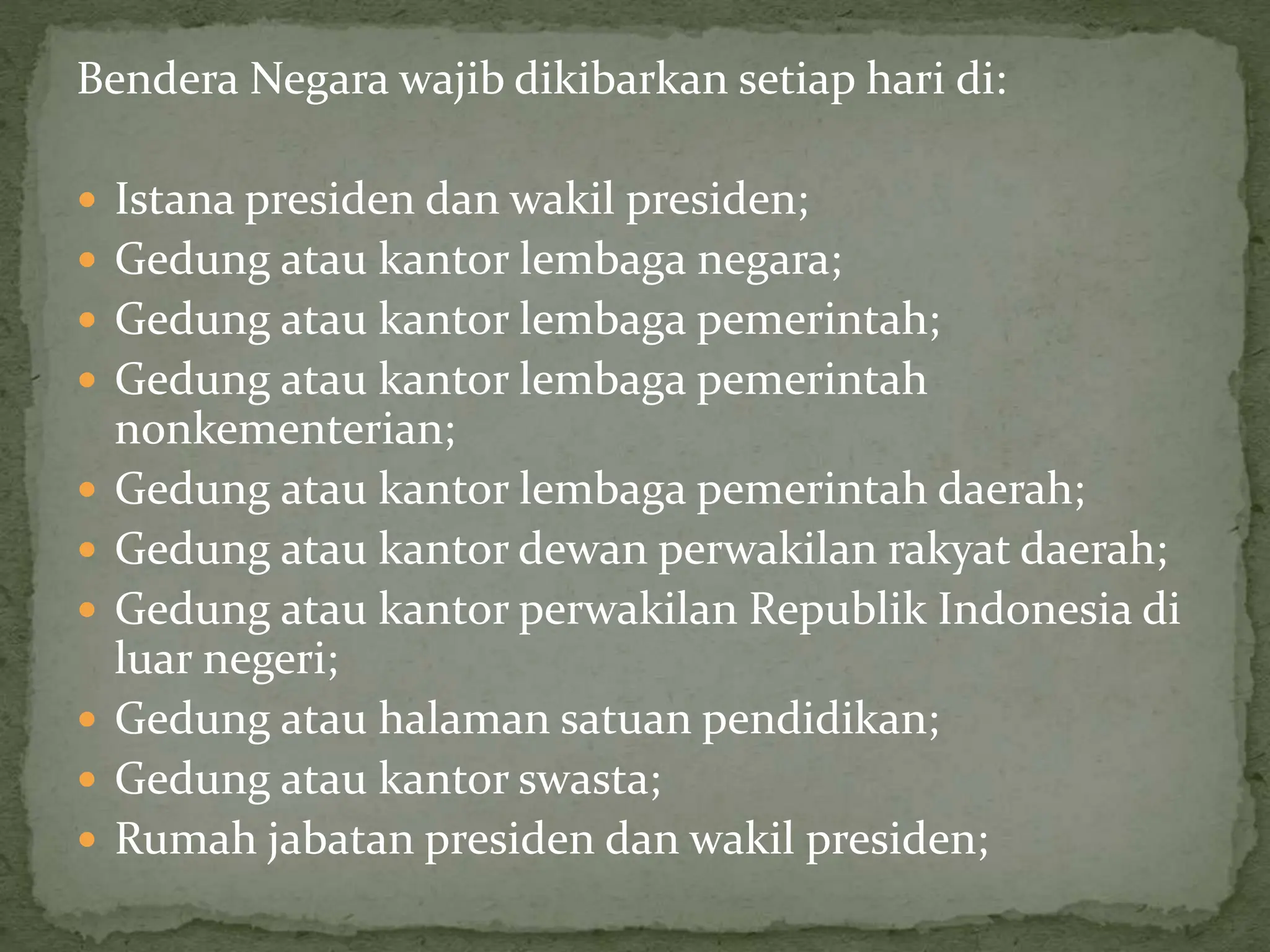 Bendera Negara Indonesia (Indonesia Flag) | PPTX
