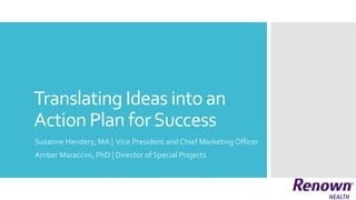 Translating Ideas into an Action Plan for Success | PPTX