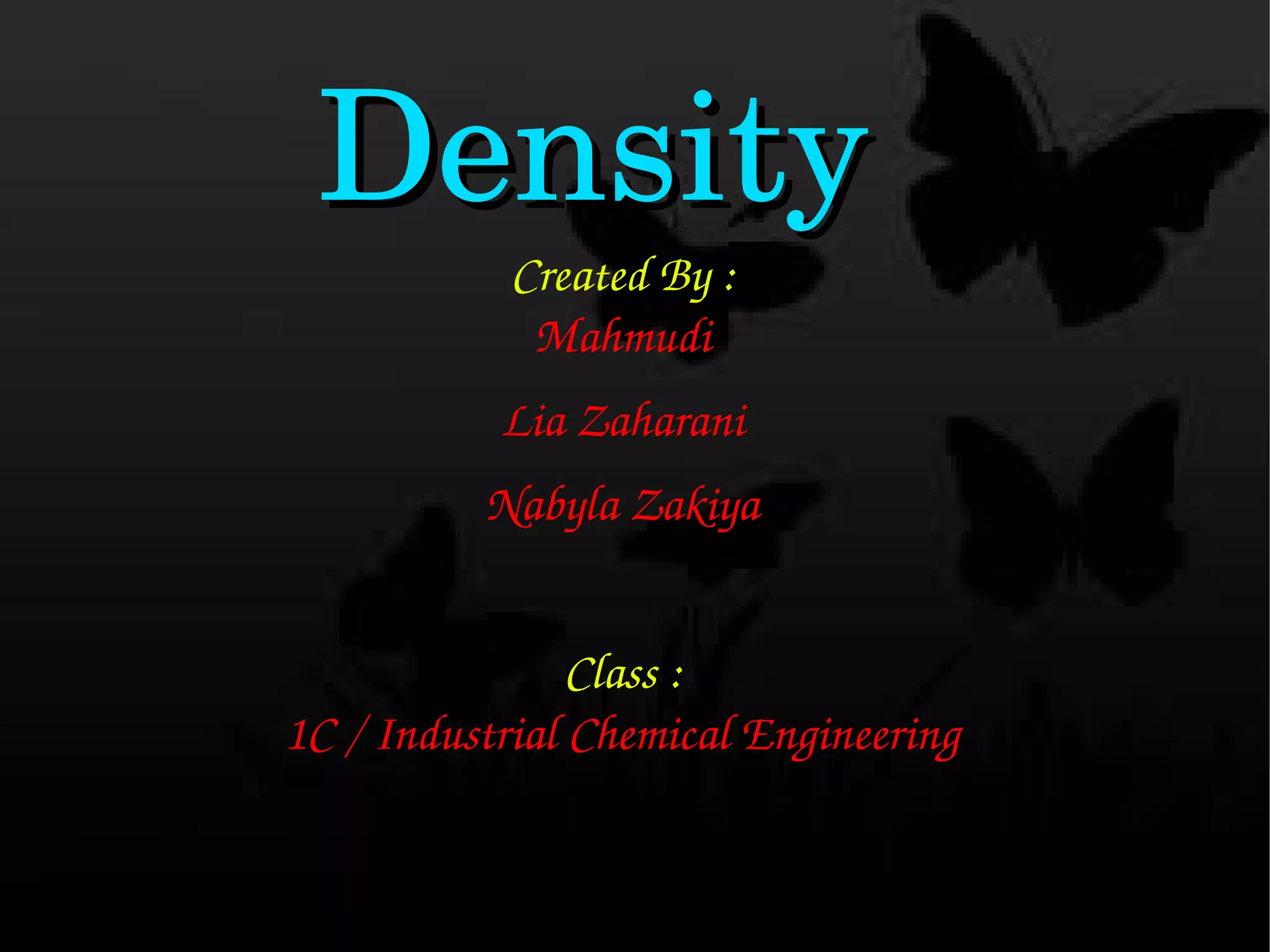 Density | ODP | Chemistry | Science