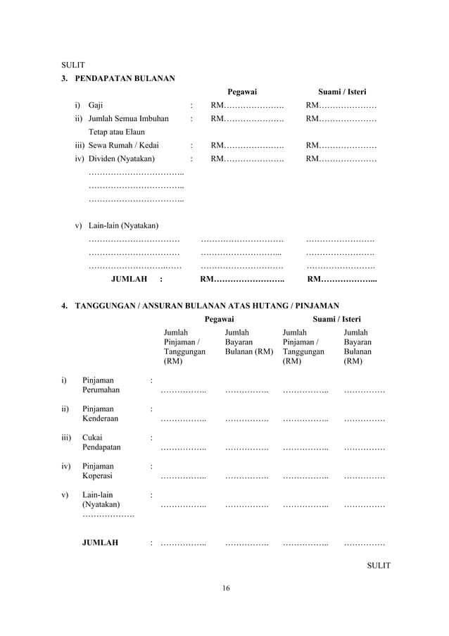 Pp bil 3 2002 pemilikan dan pengistiharan harta | PDF