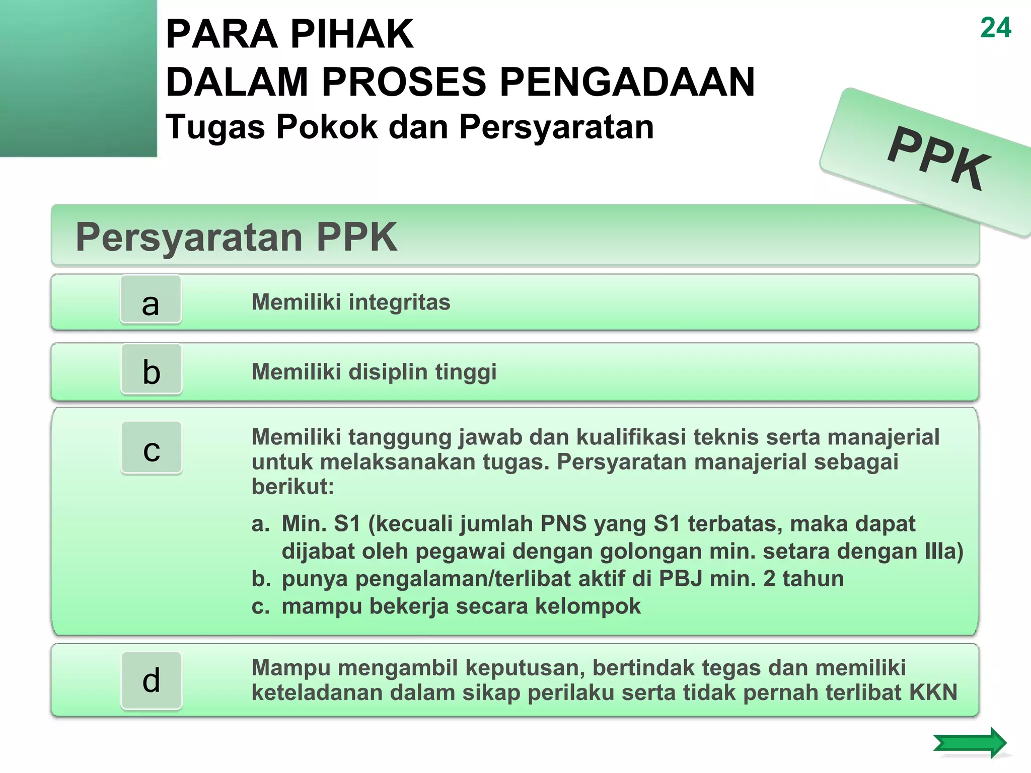 Pengantar Pengadaan Barang/Jasa Pemerintah (Materi 1) | PPTX