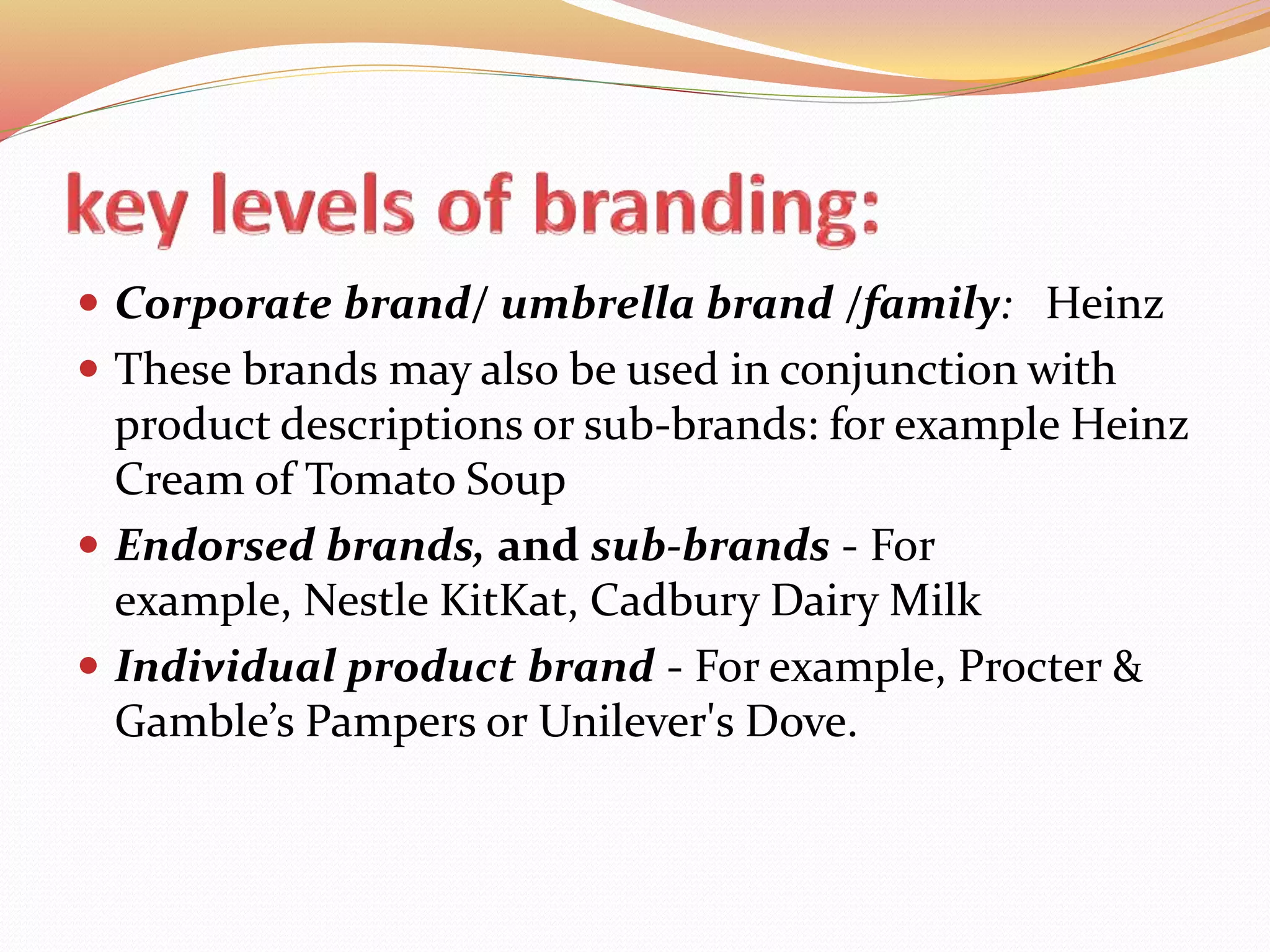 BRAND hierarchy and architecture | PPTX