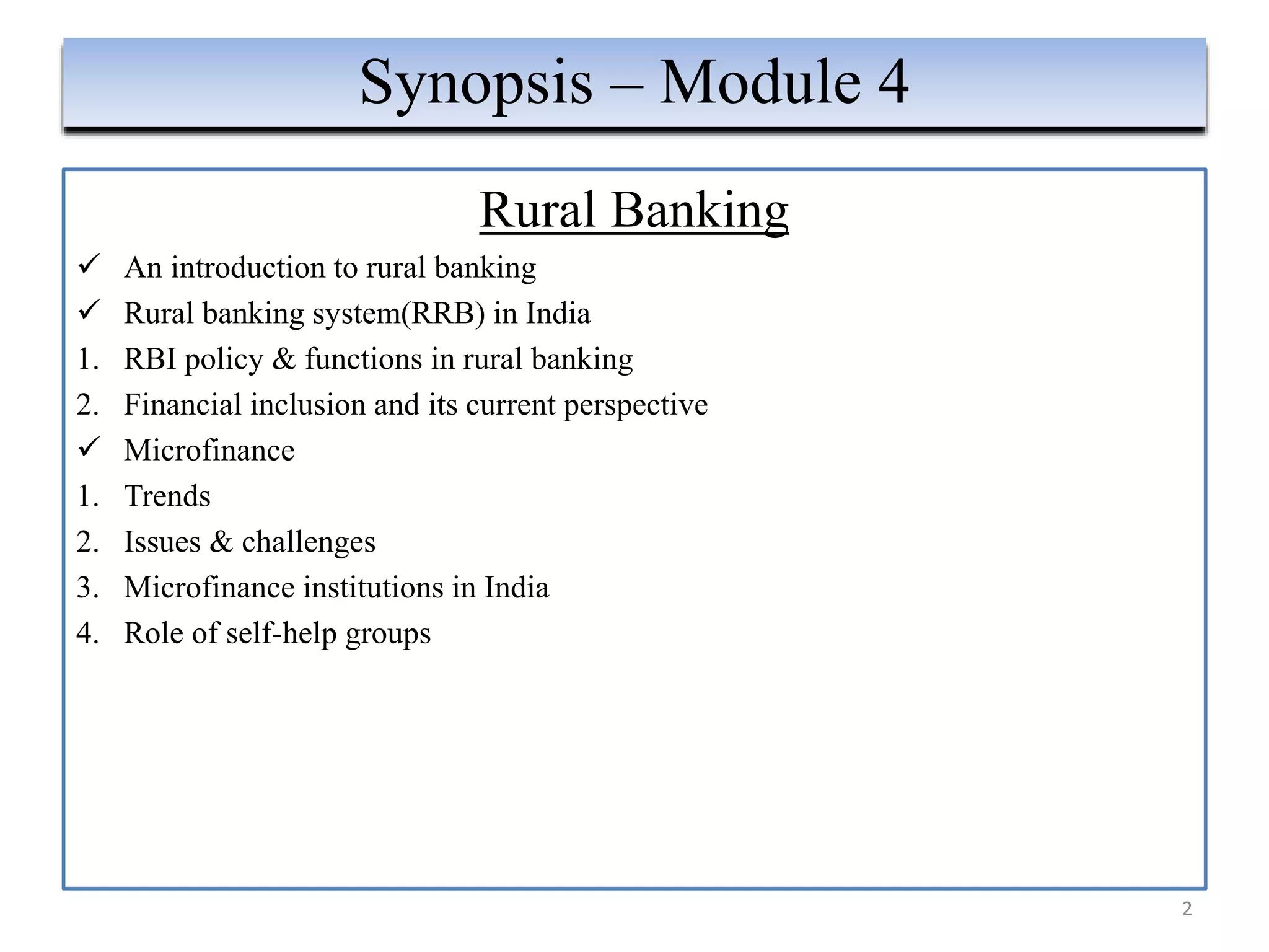 Principles and Practices of Banking Module 4 | PPTX