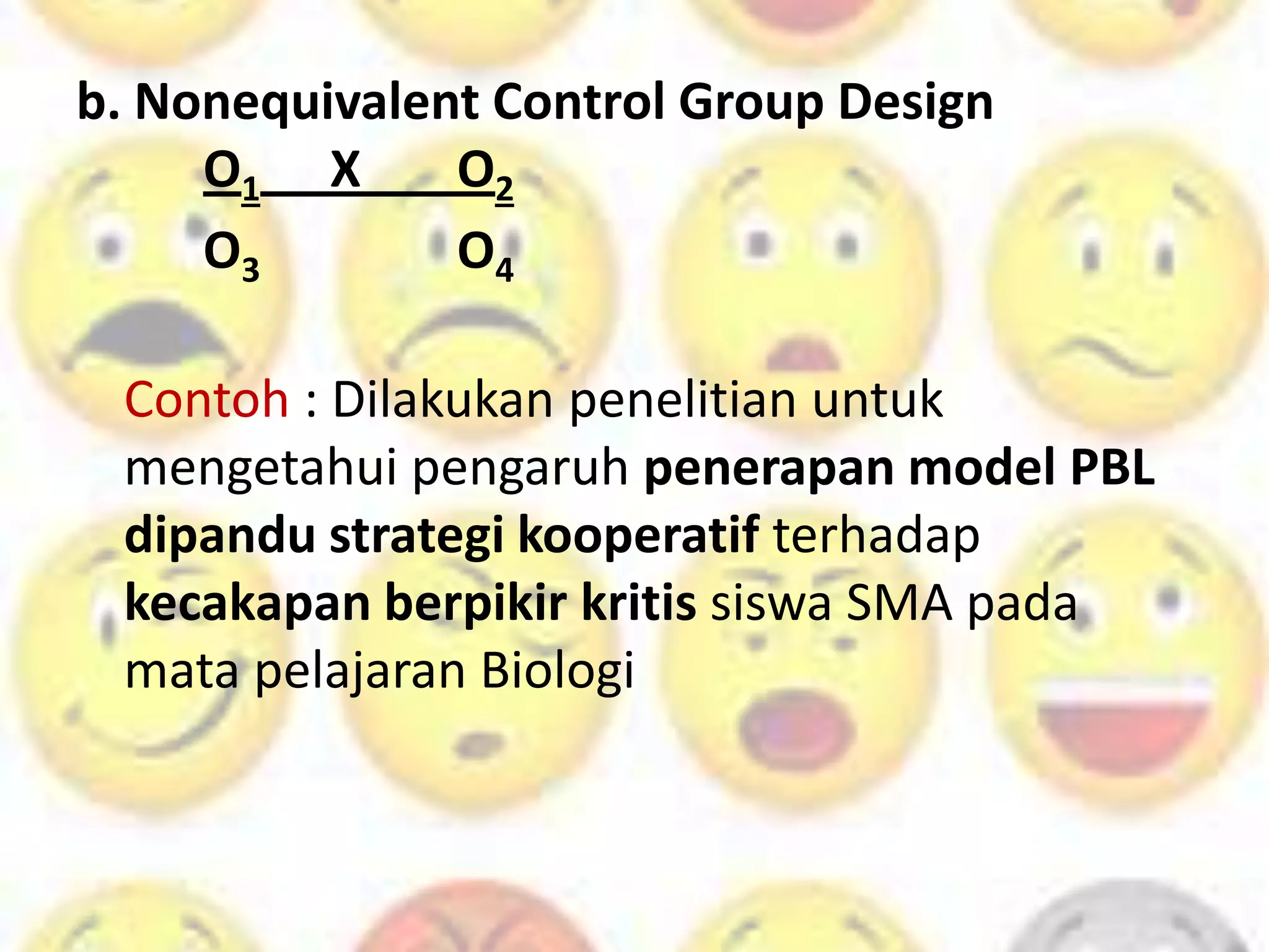 Ppb pendidikan desain eksperimen | PPT