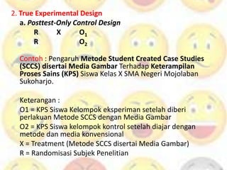 Ppb pendidikan desain eksperimen | PPT