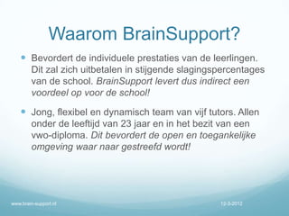 Pp brain support | PPTX