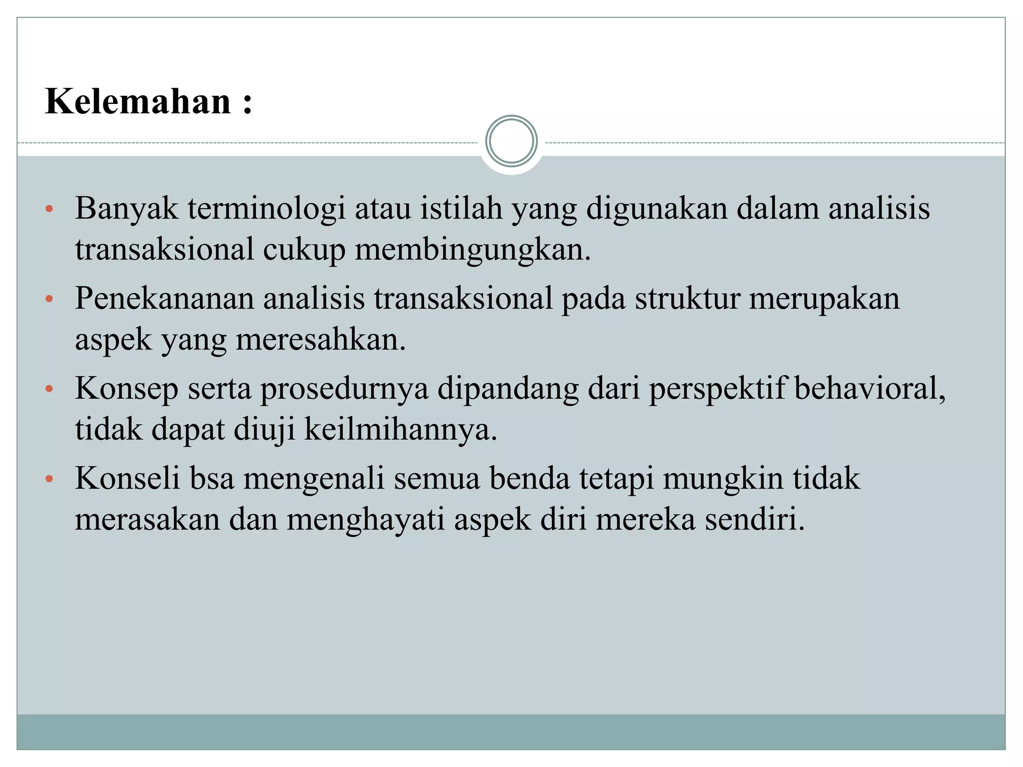 analisis transaksional | PPTX