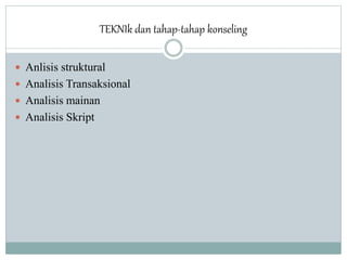 analisis transaksional | PPTX