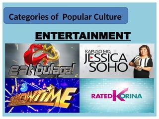 Philippine Popular Culture Lesson - 1 PPT | PPTX