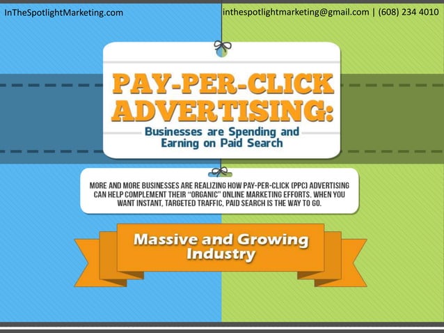 In The Spotlight Marketing PPC PowerPoint | PPT