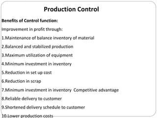 Production Planning and Control | PPT
